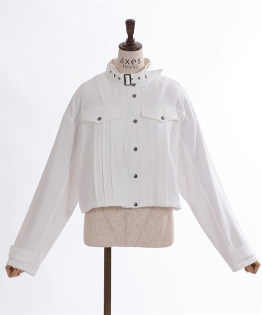 ベルト付ショートブルゾン | outlet | axes femme online shop ベルト付ショートブルゾン | outlet | axes femme online shop