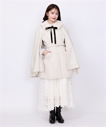 ファー襟付ケープコート | outlet | axes femme online shop ファー襟付ケープコート | outlet | axes femme online shop