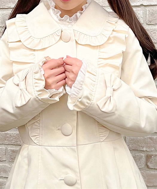 ガーリーリボントレンチコート | レディース服・レディース ガーリーリボントレンチコート | レディース服・レディース