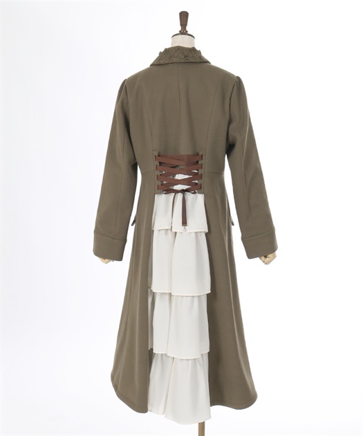 バッスル風ロングコート | axes femme | axes femme online shop バッスル風ロングコート | axes femme | axes femme online shop