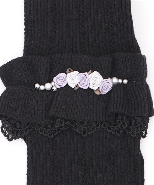 巻薔薇ニットアームウォーマー | outlet | axes femme online shop 巻薔薇ニットアームウォーマー | outlet | axes femme online shop