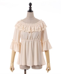 エンパイアフリルブラウス | outlet | axes femme online shop エンパイアフリルブラウス | outlet | axes femme online shop