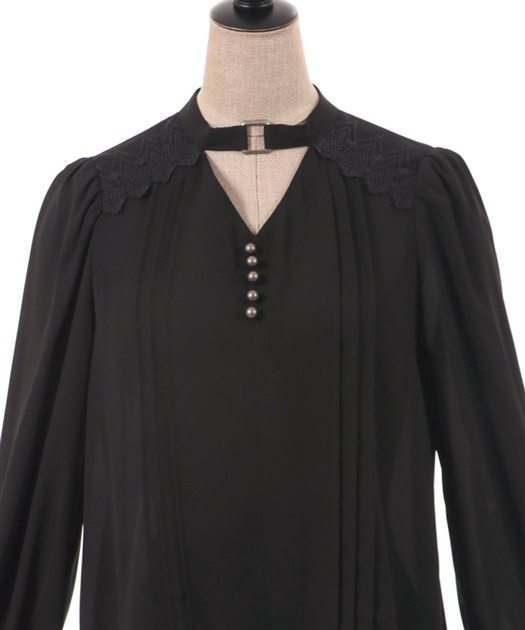 チョーカーデザインブラウス | outlet | axes femme online shop チョーカーデザインブラウス | outlet | axes femme online shop