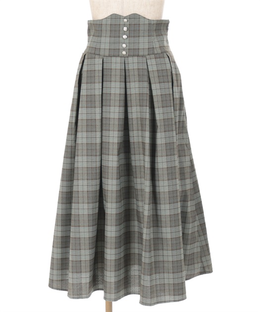 チェック柄ハイウエストスカート | outlet | axes femme online shop チェック柄ハイウエストスカート | outlet | axes femme online shop