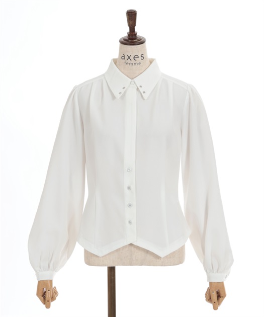 チェーン付コルセット風ブラウス | outlet | axes femme online shop チェーン付コルセット風ブラウス | outlet | axes femme online shop