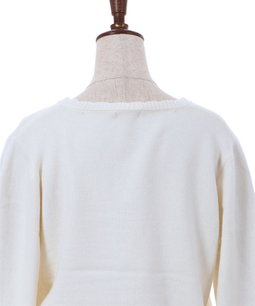 ハートリボン刺繍ニットカーディガン | outlet | axes femme ハートリボン刺繍ニットカーディガン | outlet | axes femme