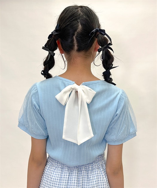 kidsチョーカー風バックリボンプルオーバー | outlet | axes kidsチョーカー風バックリボンプルオーバー | outlet | axes