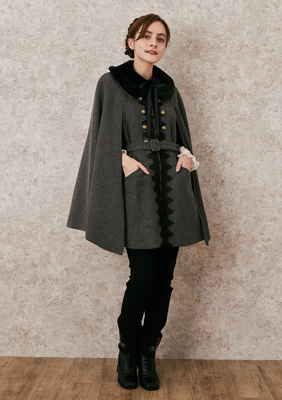 axes femmeクラシックケープコート axes femmeクラシックケープコート